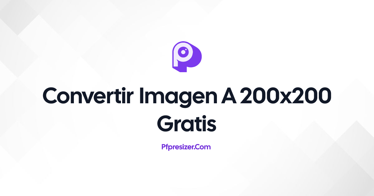 Convertir imagen a 200x200 gratis · PFP Resizer