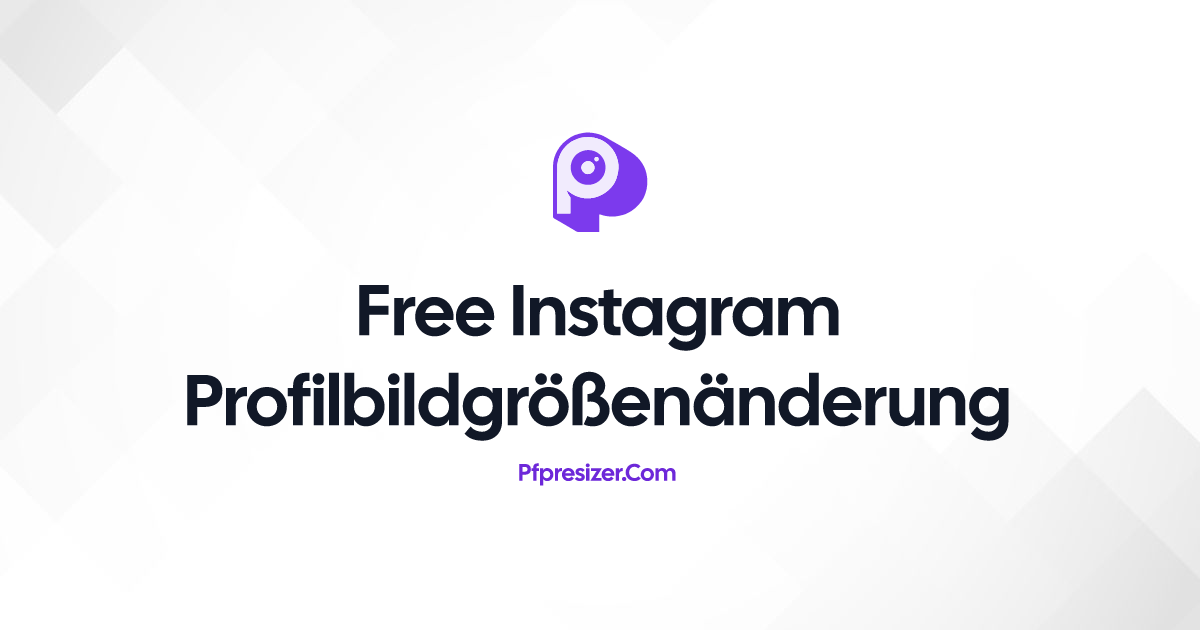 Instagram Profilbildgrößenänderung · PFP Resizer