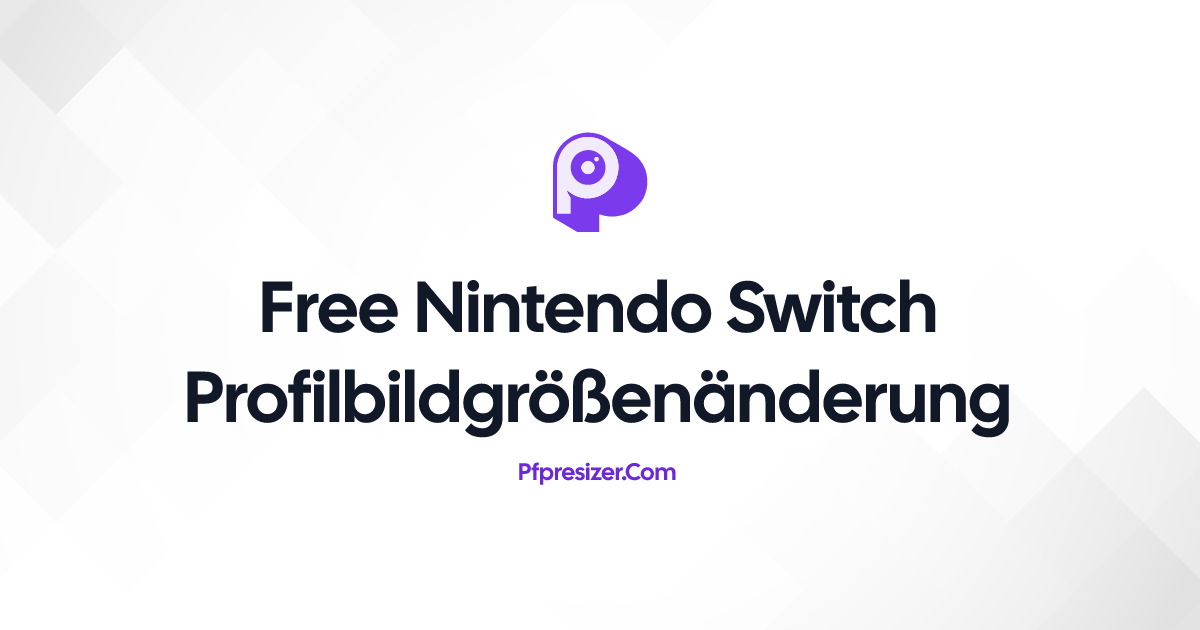 Nintendo Switch Profilbildgrößenänderung · PFP Resizer
