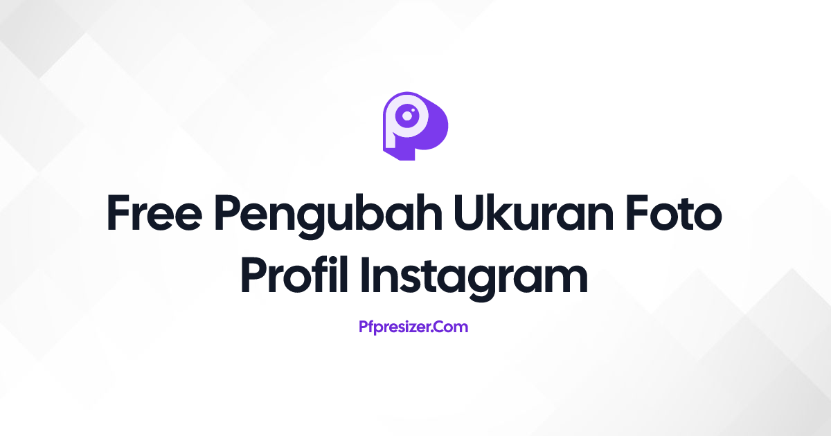 Pengubah Ukuran Foto Profil Instagram · PFP Resizer