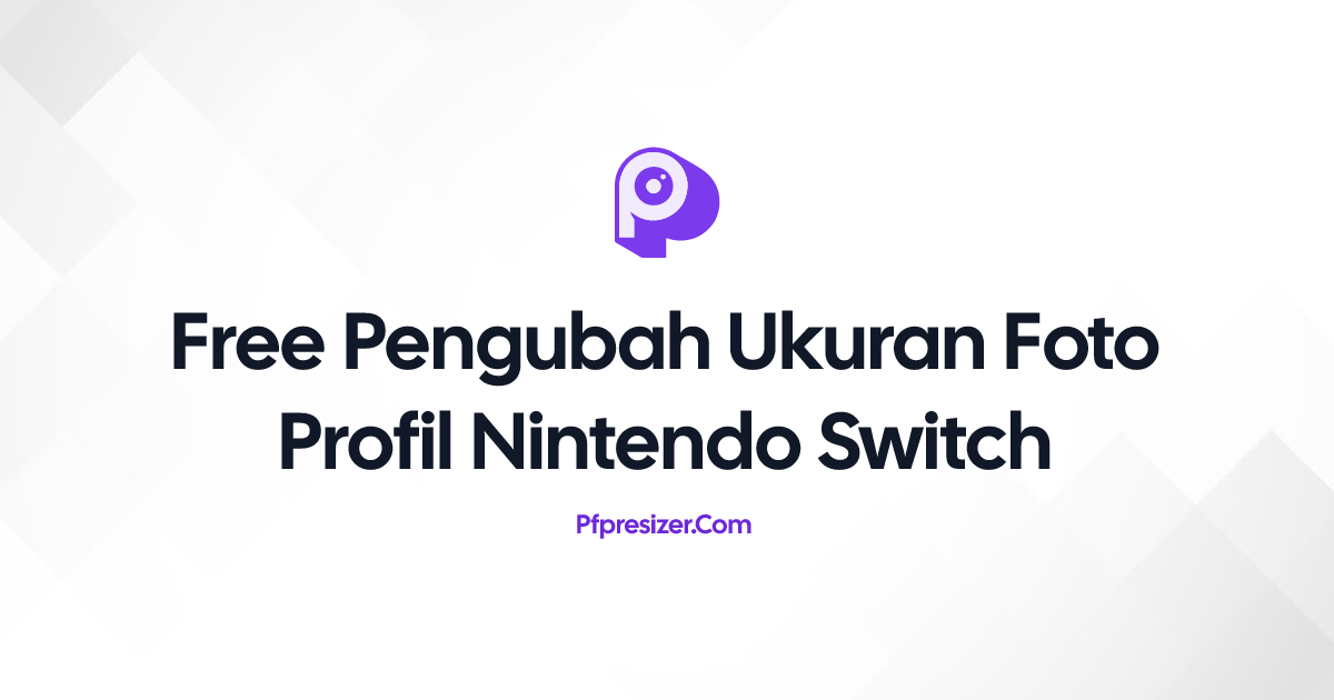 Pengubah Ukuran Foto Profil Nintendo Switch · PFP Resizer