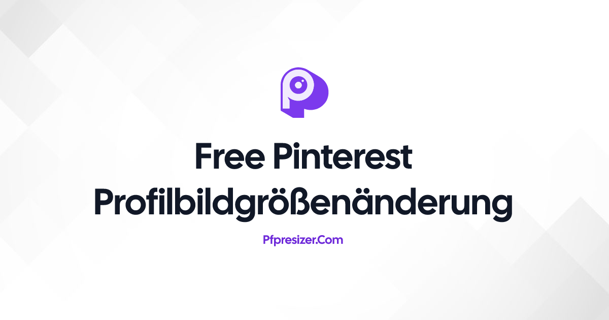 Pinterest Profilbildgrößenänderung · PFP Resizer