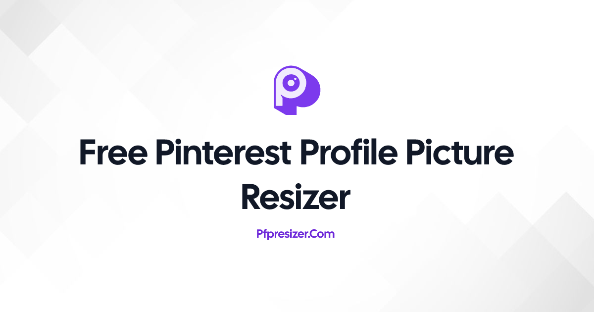 Pinterest Profile Picture Resizer · PFP Resizer