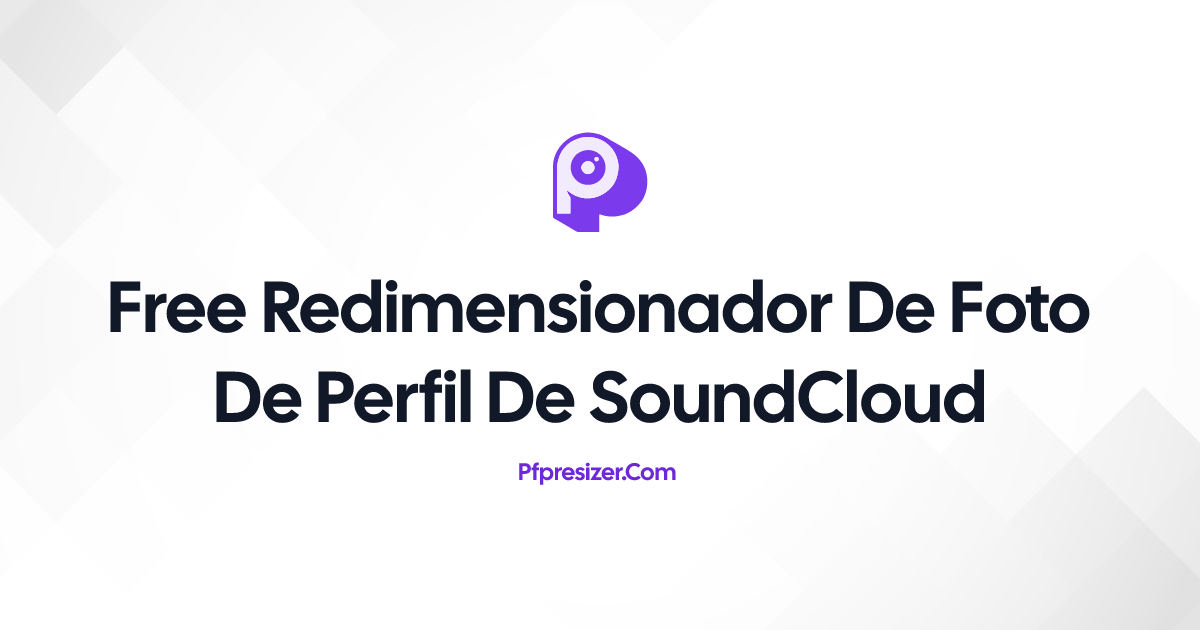 Redimensionador de foto de perfil de SoundCloud · PFP Resizer