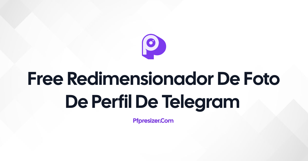 Redimensionador de foto de perfil de Telegram · PFP Resizer