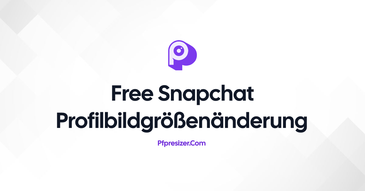 Snapchat Profilbildgrößenänderung · PFP Resizer
