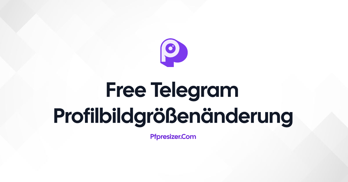 Telegram Profilbildgrößenänderung · PFP Resizer