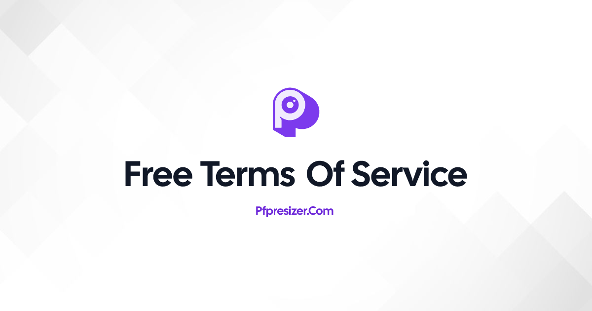 Terms of Service · PFP Resizer