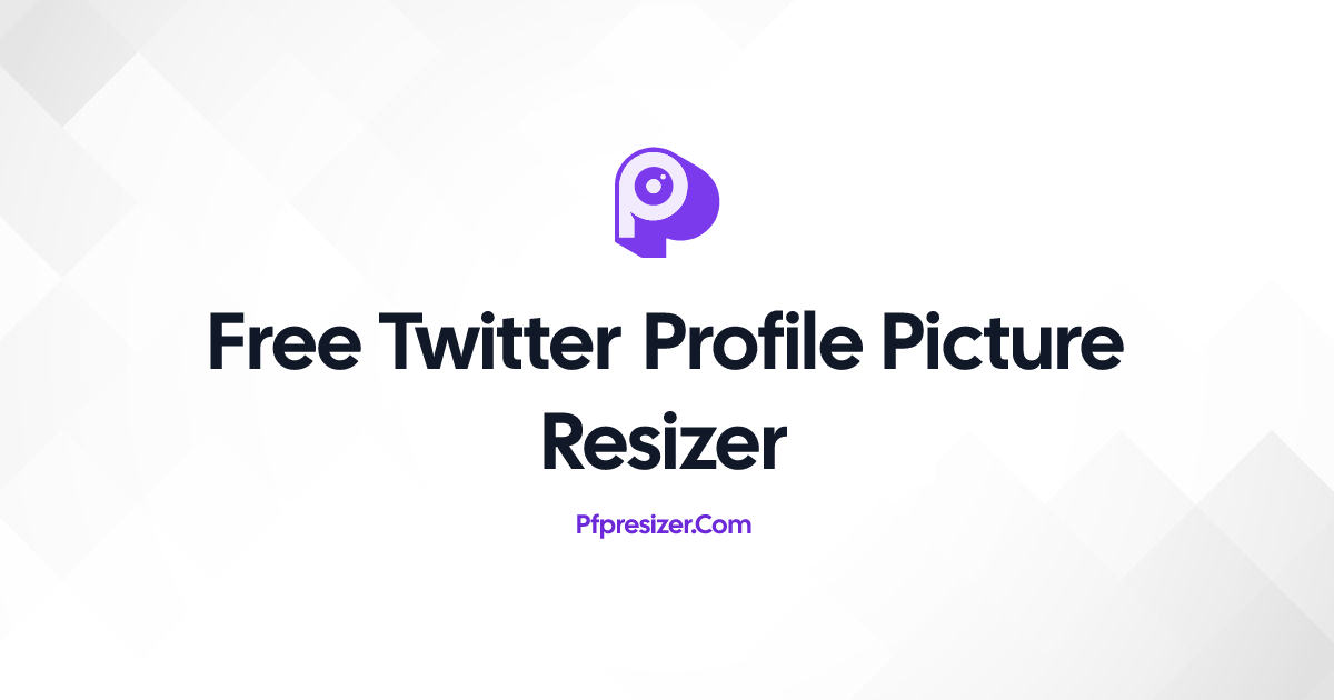 Twitter Profile Picture Resizer · PFP Resizer
