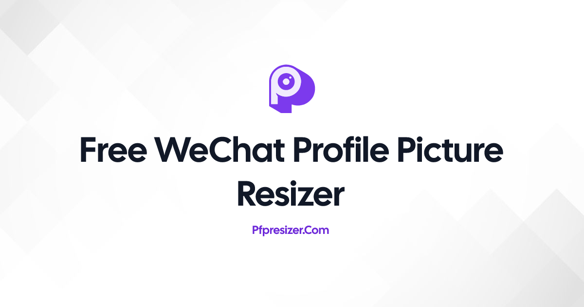 WeChat Profile Picture Resizer · PFP Resizer